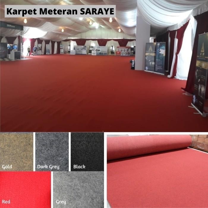 Jual KARPET METERAN POLOS MUSHOLA, MASJID, PAMERAN, WEDDING, STUDIO 0,5X2 | Shopee Indonesia