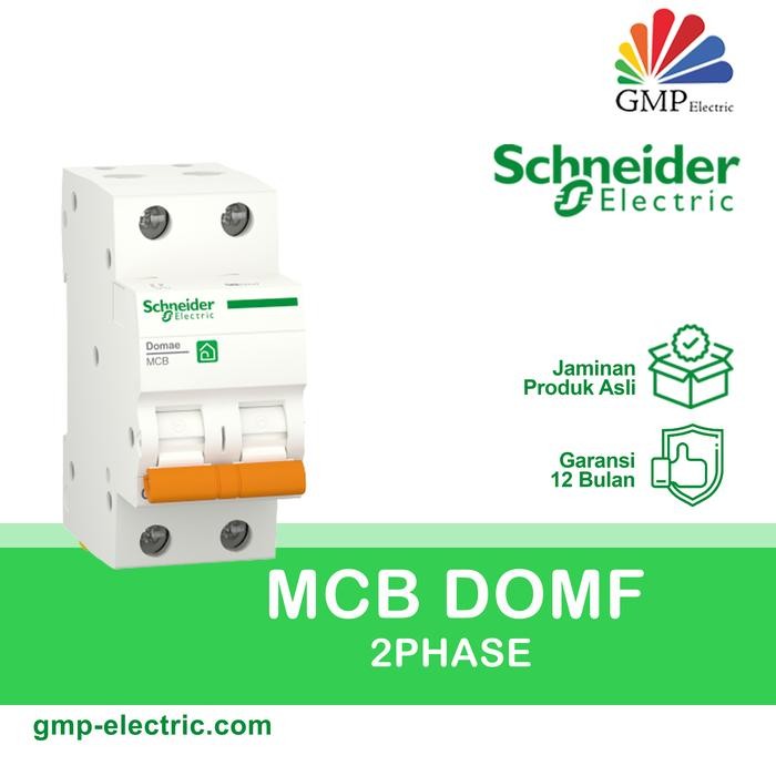 Jual Mcb Domae Schneider 2Pole 6A (6Ka) | Shopee Indonesia
