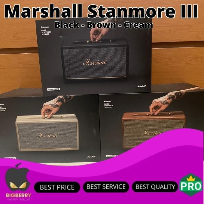 Jual Stanmore Iii 3 Black Cream Brown Wireless Bluetooth Speaker ...