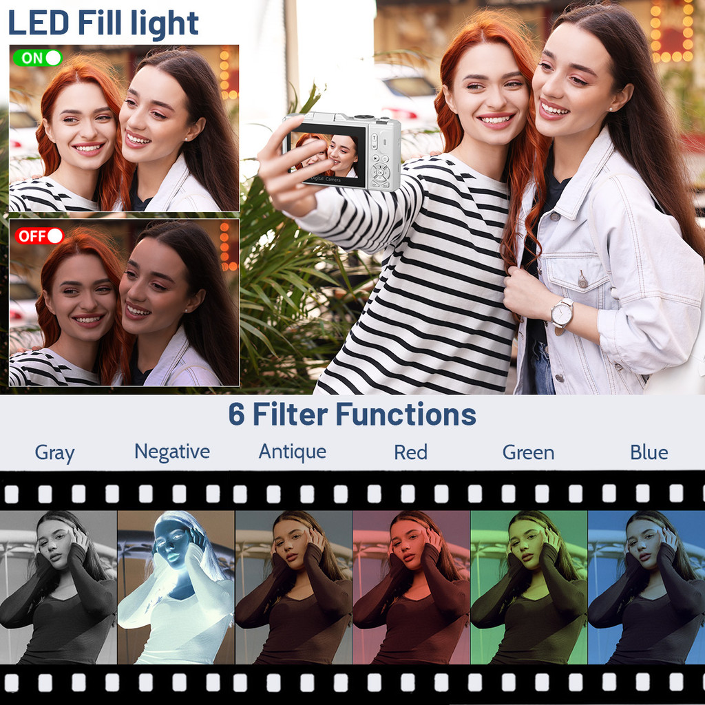 Jual 4K Digital Camera For Photography And 18X Digital Zoom Camera 64Mp ...