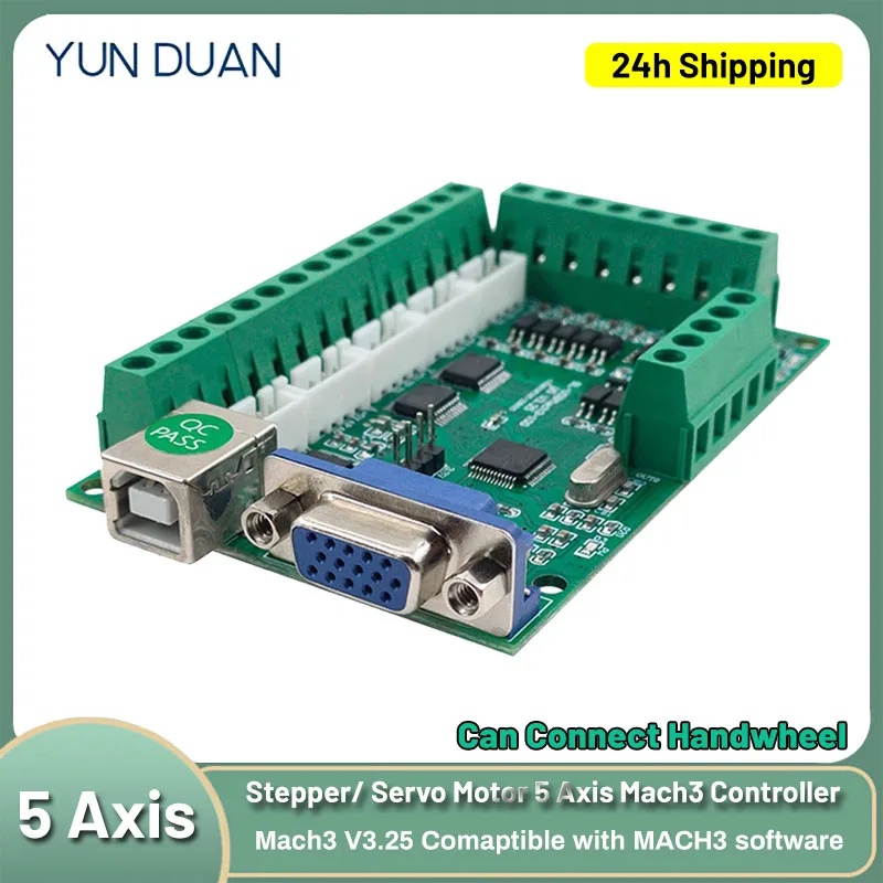 Jual NWK 5 Axis Interface Board Mach3 Breakout Board Stepper Servo ...