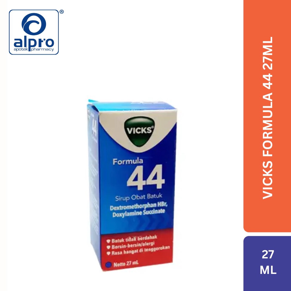 Jual Vicks Formula 44 Obat Batuk Kering Syrup 27 Ml | Shopee Indonesia