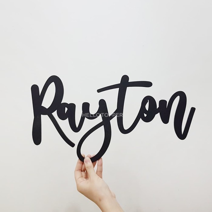 Jual Backdrop Sign Kayu 70Cm / Hiasan Dinding Kayu / Wall Signage ...