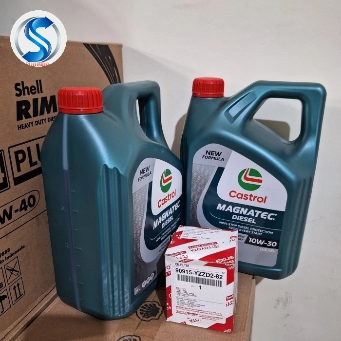 Jual Oli Mesin Castrol Magnatec Diesel 10W-30 Paket Filter Fortuner ...