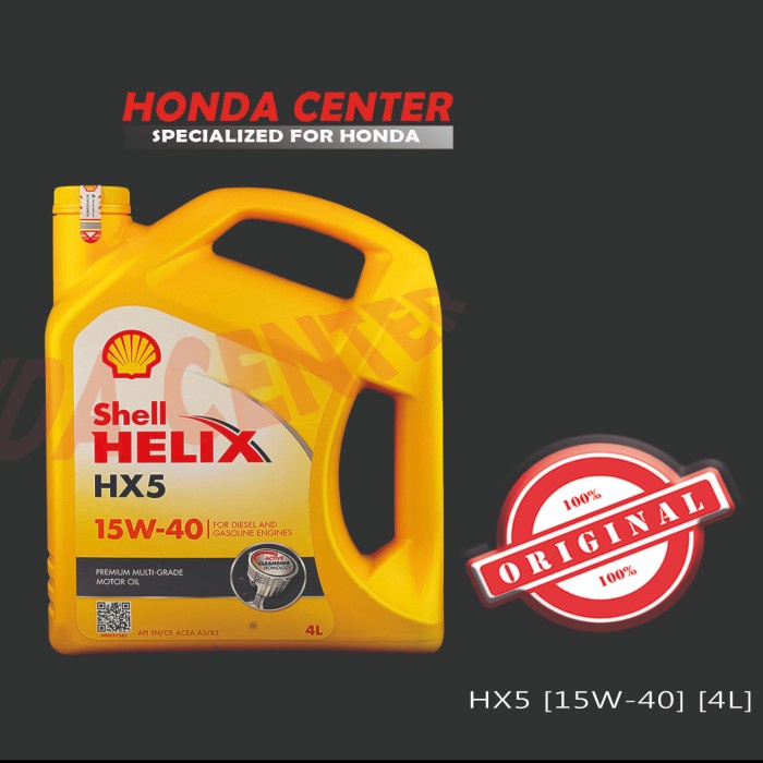 Jual Oli Shell Helix Hx5 15W-40 Galon Di Jamin 100% Original | Shopee ...