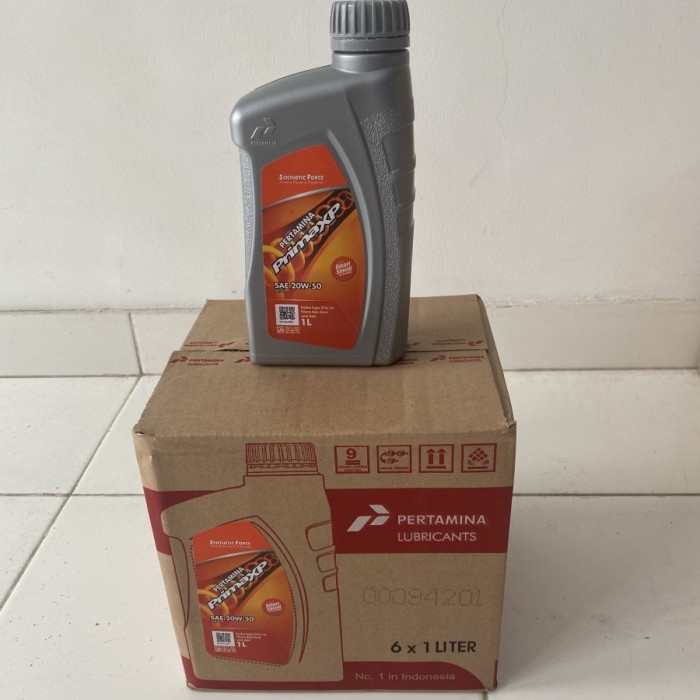 Jual 36 /Dus Prima Xp 1L Isi 6 Pertamina Oil Oli Motor Mesin Sae 20W 50 ...