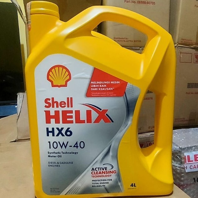 Jual Oli Shell Helix Hx6 10W-40 Original Hx6 4 Liter | Shopee Indonesia