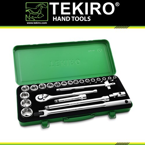 Jual Tekiro Kunci Sock Set / Hand Socket Set 24 Pcs Plastik 12 Pt 1/2'' Dr | Shopee Indonesia