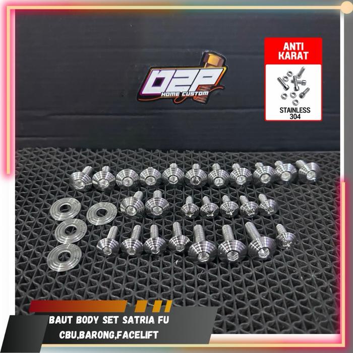 Jual Baut Body Satria Fu 150 L Stainless Custom Handmade Model Titanium ...