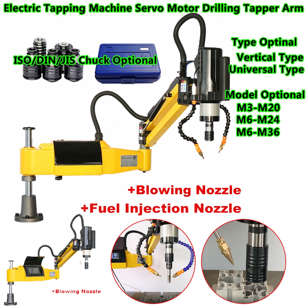 Jual SINE CNC Tapping Arm Electric Threaded Drilling Machine Tapper with Chucks M6-M36 Vertical ...