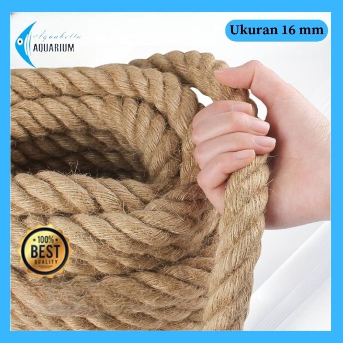 Jual Tali Tambang Manila Besar 16mm 19mm Tampar Goni Kapal Dadung Rami ...