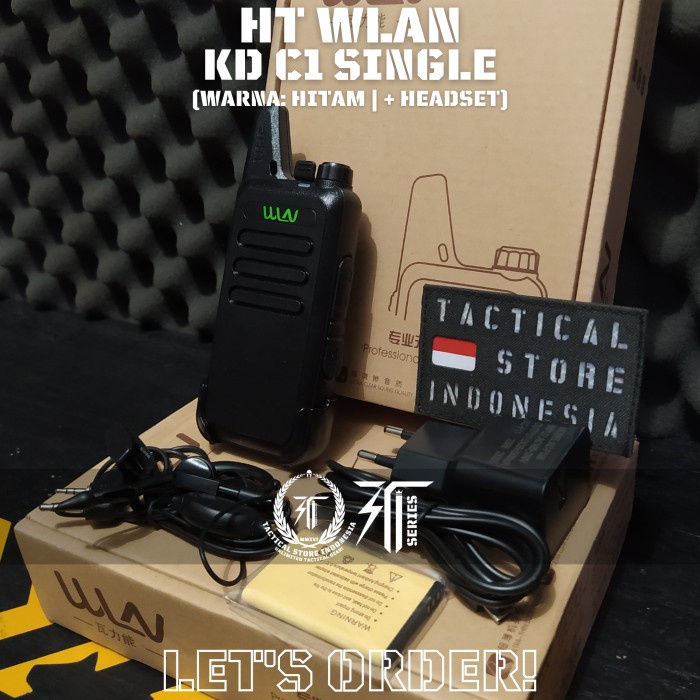Jual Ht Wlan - Ht Wln Single Kdc01 - Full Set +Headset | Shopee Indonesia