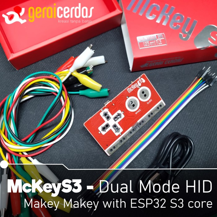 Jual McKey-S3 Makey Makey w/ ESP32-S3 Scratch Compatible Wireless Keyboard | Shopee Indonesia