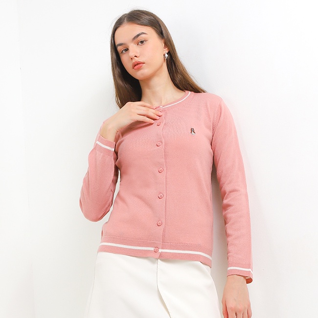 Jual Hush Puppies Cardigan Wanita Lyonic Pink | Shopee Indonesia