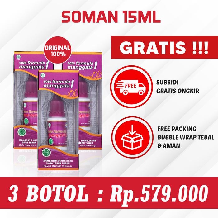 Jual Obat Diabetes Herbal Soman 1 ( Sozo Formula Manggata 1 ) | Shopee ...