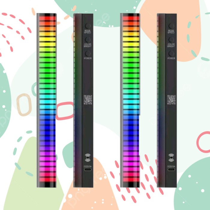Jual Lampu Bar RGB 3D Strip Spectrum Music Sound Control LED Rythm ...