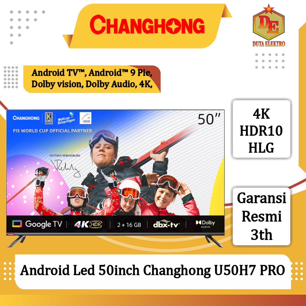 Jual Android Led 50inch Changhong U 50 H7 PRO TV | Shopee Indonesia