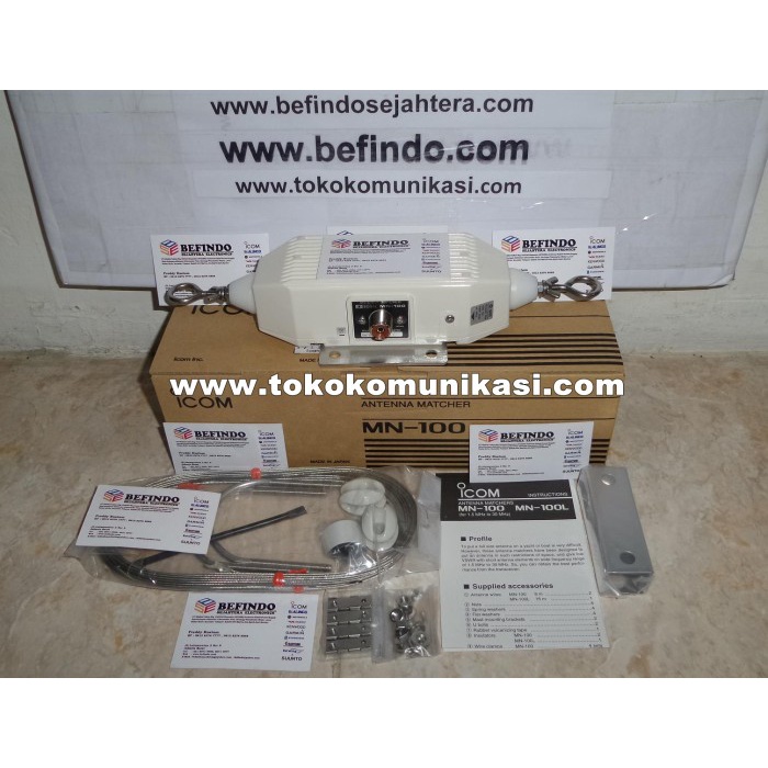 Jual HF SSB Wire Antenna Matcher ICOM IC-MN100 ( Untuk Base Station ...