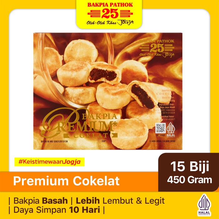 Jual Wdo - Bakpia Pathok 25 Premium Cokelat Oleh-Oleh Khas Jogja | Shopee Indonesia