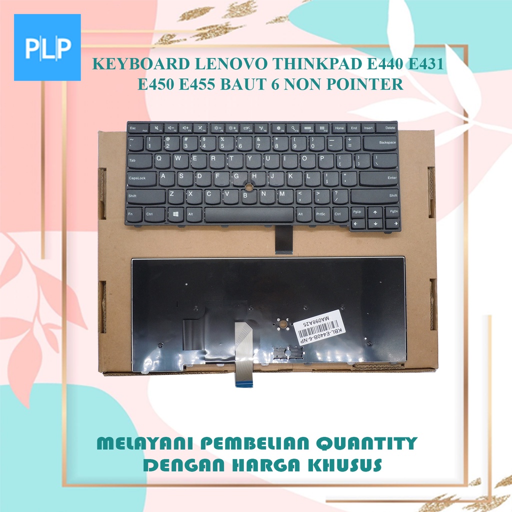 Jual Keyboard Lenovo Thinkpad e440 e431 e450 e455 Baut 6 Non Pointer | Shopee Indonesia