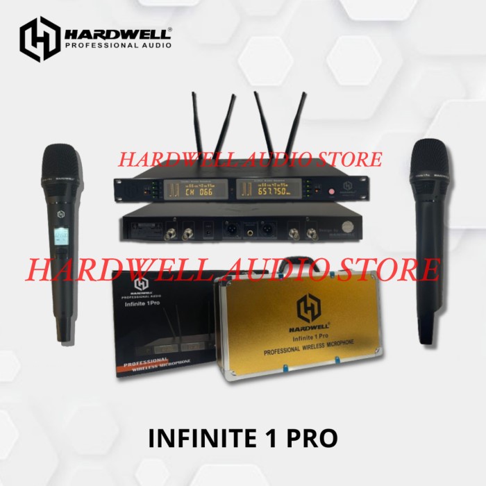 Jual Mic Wireless Hardwell Infinite 1 Pro Original Double Mic Handheld ...