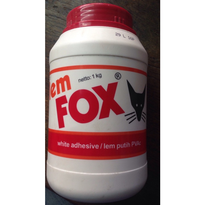 Jual lem putih fox besar white adhesive (1 kg) | Shopee Indonesia