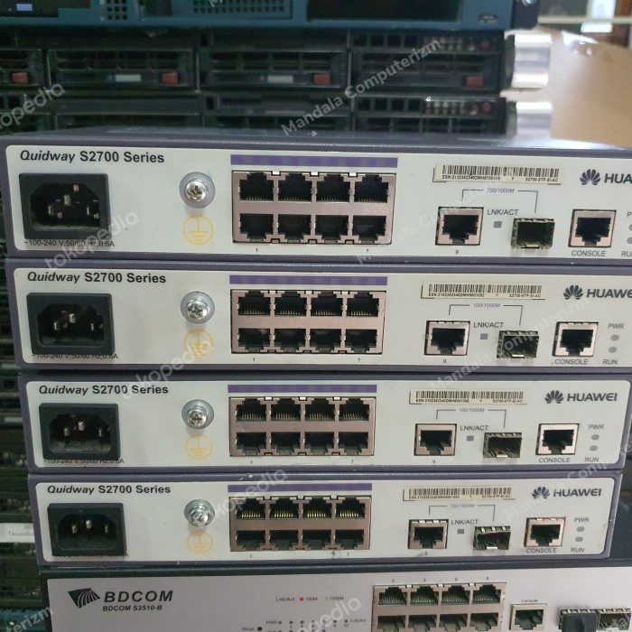 Jual Swit hub Huawei Quidway S2700-9TP-EI-AC quidway 2700 series ...