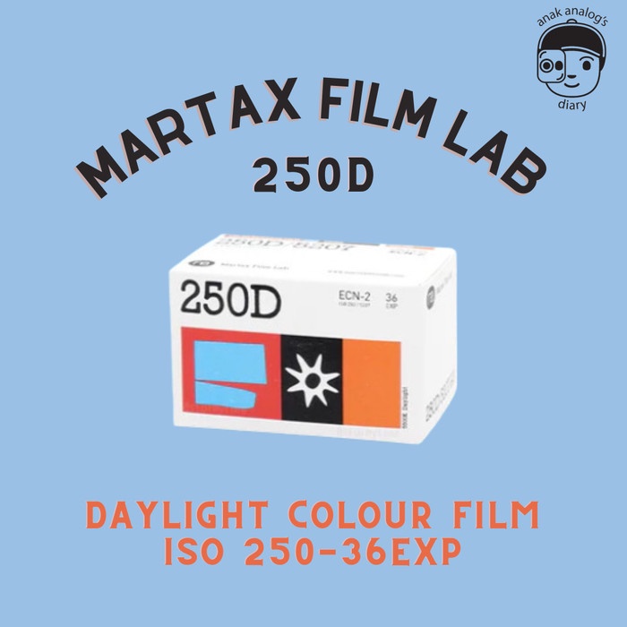 Jual Martax Film Lab 250D 35mm Film Roll Film 135mm ISO 250 36exp Color ...