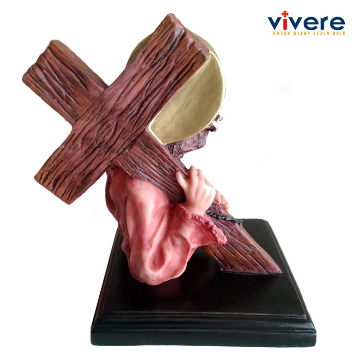 Jual Patung Yesus Memanggul Salib Merah Terlaris!!!R11A | Shopee Indonesia