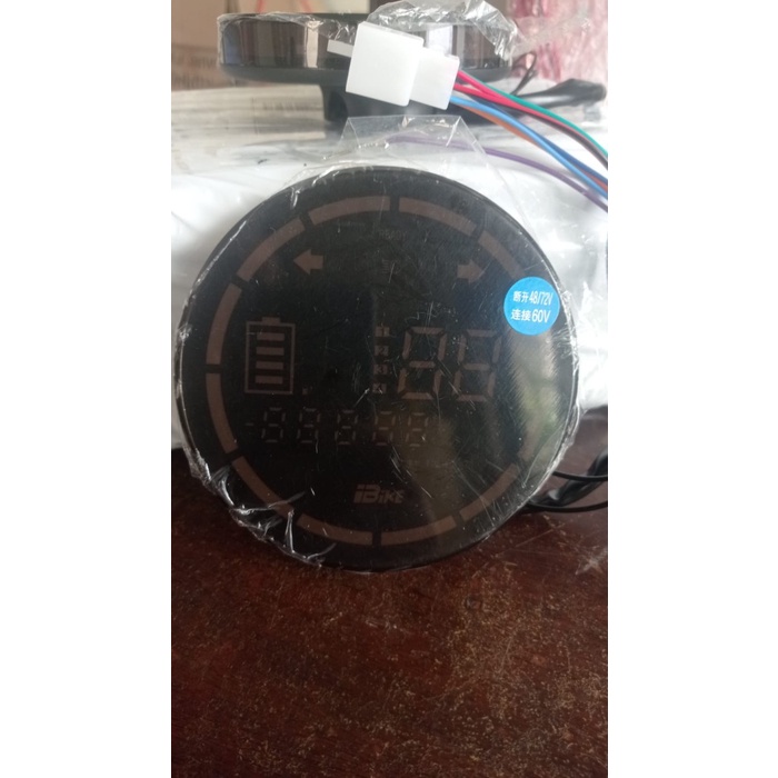 Jual Display speedometer bulat LED sepeda listrik motor listrik 48v 60v ...