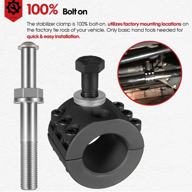 Jual SALE Steering Stabilizer Tie Rod Clamp (1-1/2" OD Tube) with ...