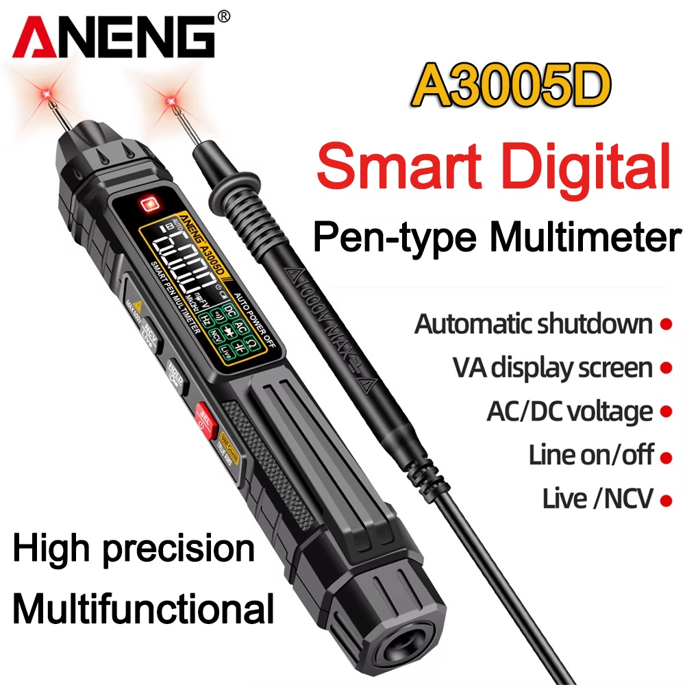 Jual ANENG A3005D Smart Pen-type Multimeter Digital AC Voltage Auto ...