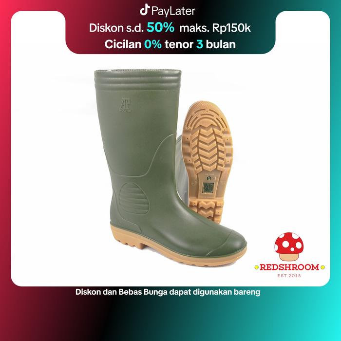 Jual Sepatu Boot Tinggi AP BOOTS AP 9506 HIJAU KARET KEBUN PETANI ...