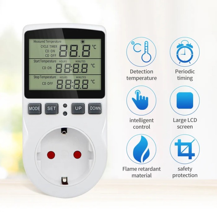 Jual Timer Socket Thermostat KT3100 Multi-Function Temperature Controller | Shopee Indonesia