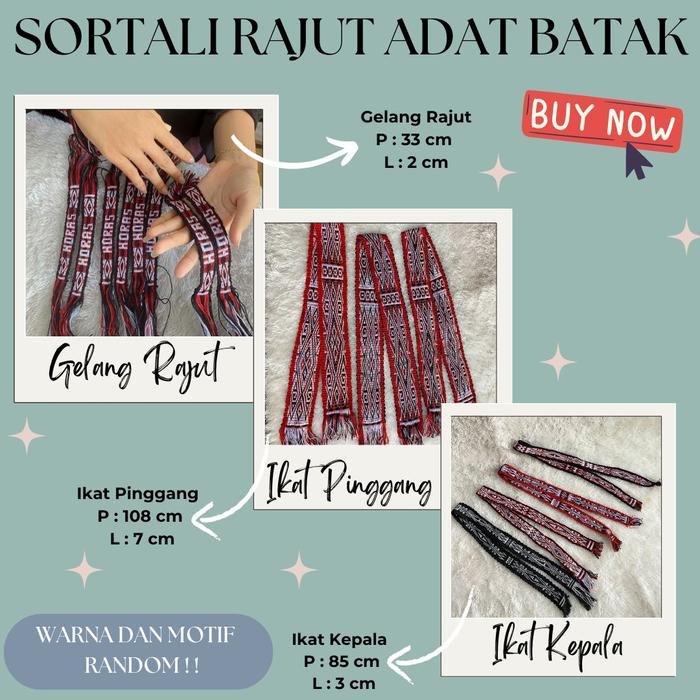 Jual Rava Ikat Kepala Rajut Batak / Ikat Pinggang Rajut / Souvenir Khas ...