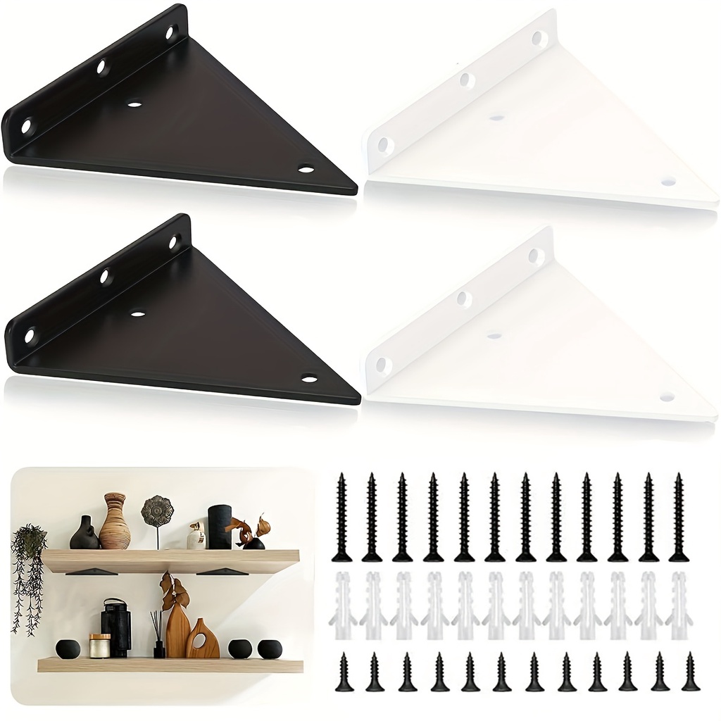 Jual Shelf Brackets-5.5 Inch Triangle Brackets for Shelves,Hidden Shelf ...