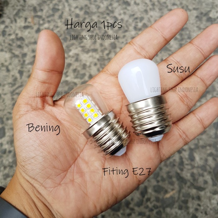 Jual Lampu Bohlam Led 3W E14 Lampu Gantung Hias Kristal Kulkas Bening-Susu | Shopee Indonesia