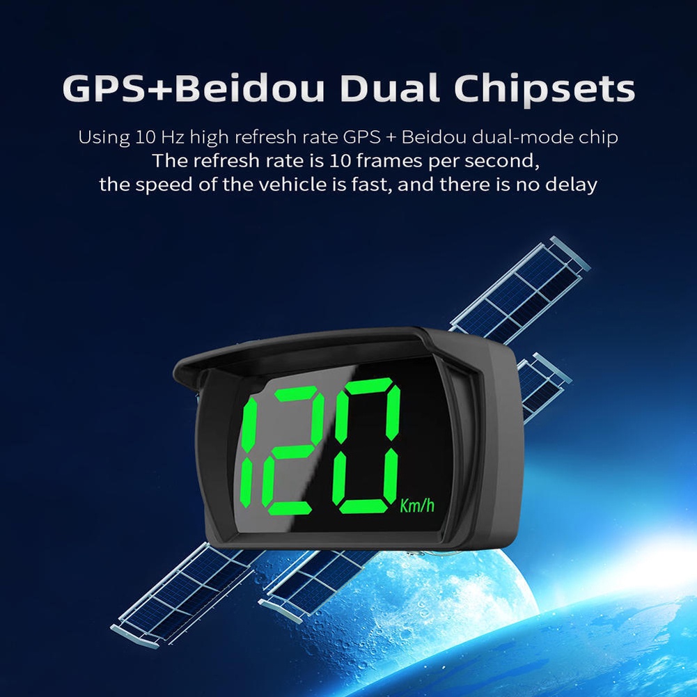 Jual Universal Car HUD Head Up Display GPS Hud Digital Speedometer Big ...