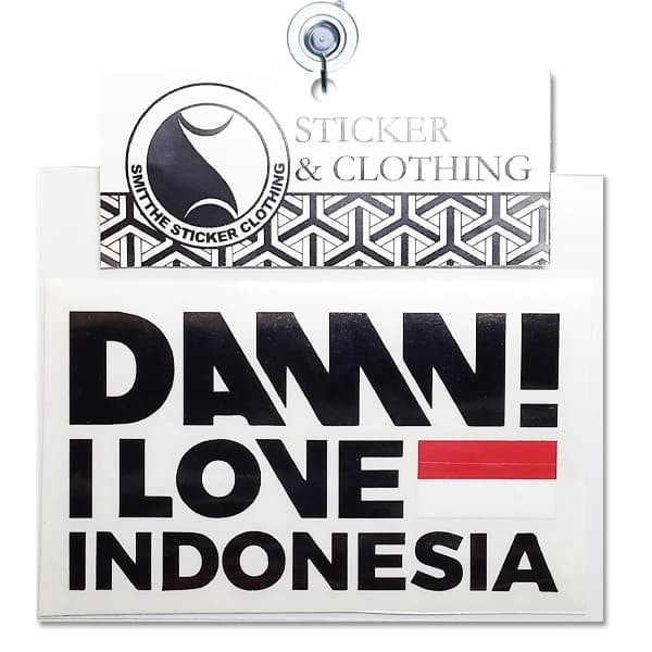 Jual Stiker DAMN I Love Indonesia New Logo unofficial Cutting Sticker ...