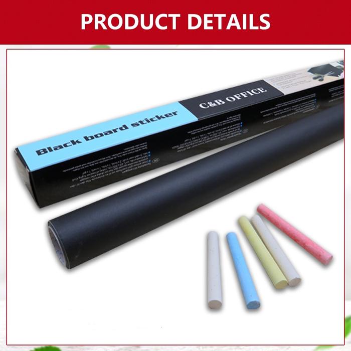 Jual 45*200 cm Blackboard and Whiteboard Stickers Removable Hitam Putih ...