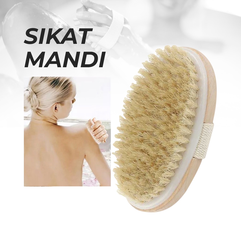 Jual NICEMAS Sikat Mandi Scrub Badan Bath Brush Nylon Soft Bristle ...