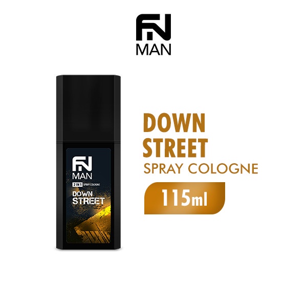 Jual [BestSeller] FN Man Body Spray Cologne 2in1 Down Street 115 ml ...