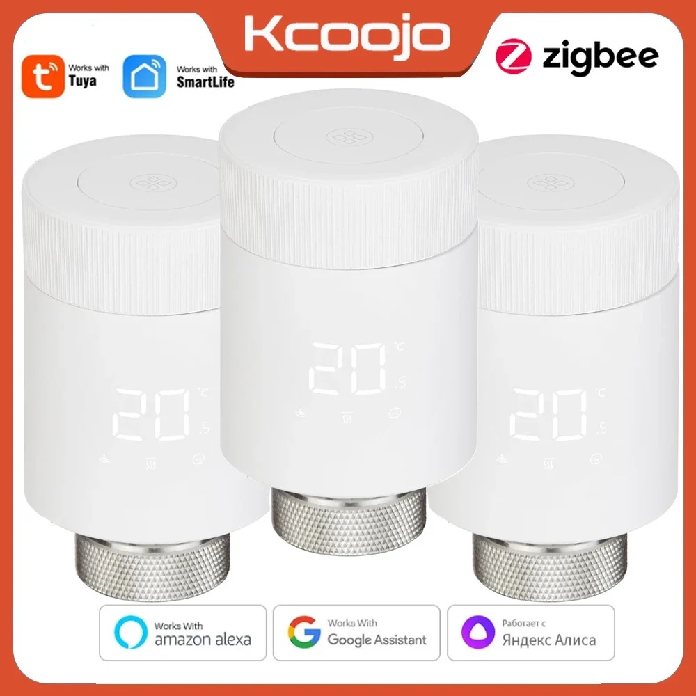 Jual Tuya Smart Thermostatic Radiator Valve Zigbee Thermostat Radiator Trv Programmable ...