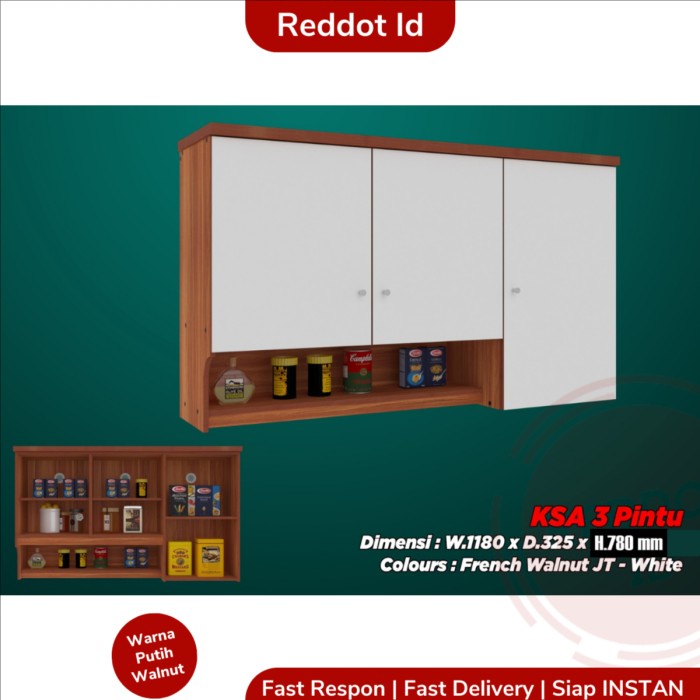 Jual Kitchen Set Minimalis Atas Bstylish Lemari dan Rak Gantung ...