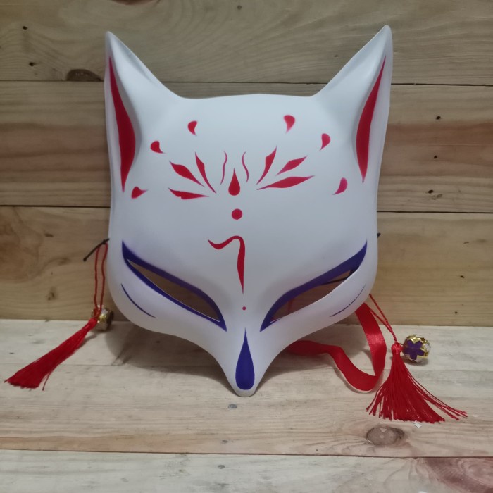 Jual PREMIUM cosplay topeng nine tail fox kabuki japan kitsune rubah ...