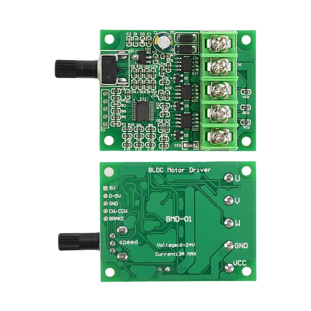 Jual DC Three-Phase Brushless Hall Motor Control Board Speed Controller ...
