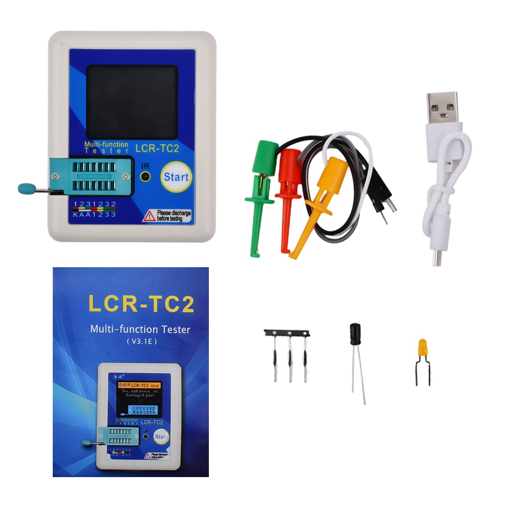 Jual LCR-TC2 Transistor Tester Multimeter For Diode Triode MOS/PNP/NPN ...