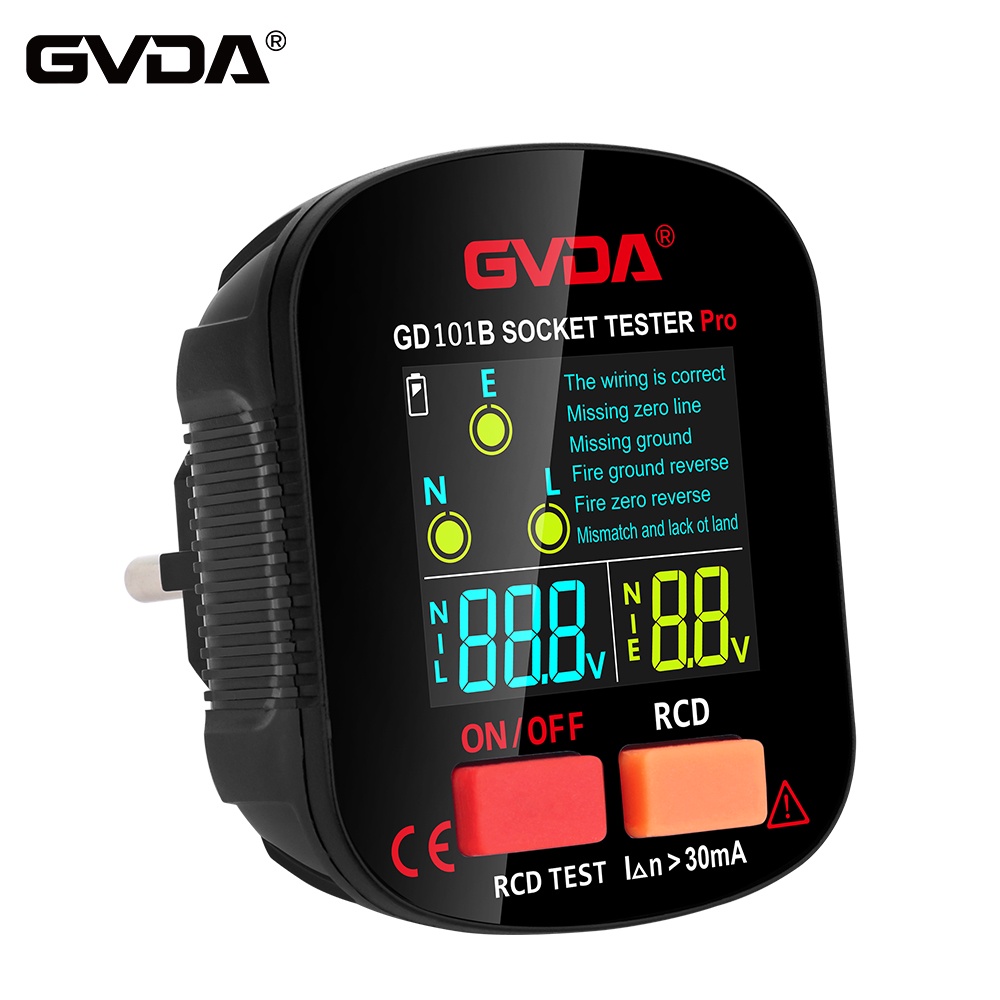 Jual Gvda Socket Tester Outlet Checker Voltage Detector Ground Zero ...
