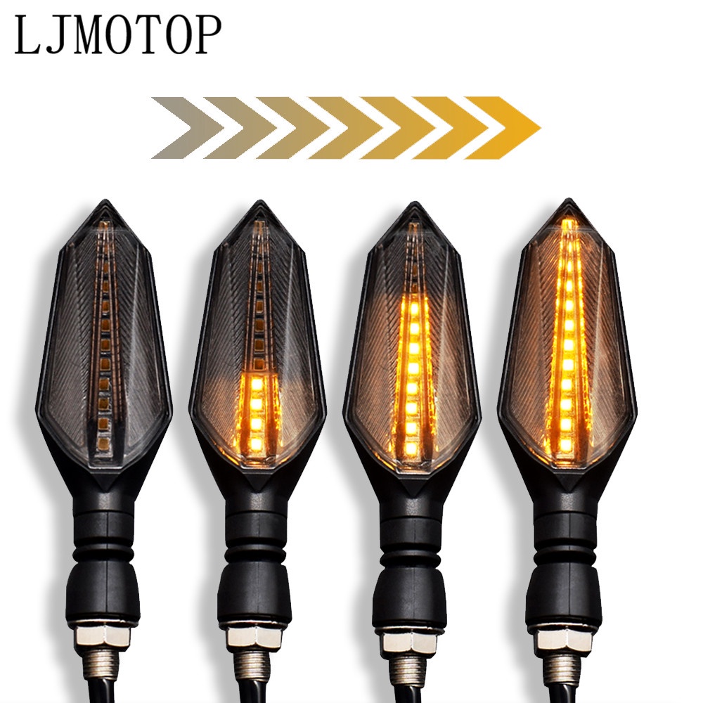 Jual Motorcycle Turn Signal Lights Flasher Led Tail Stop Lamp Indicator ...