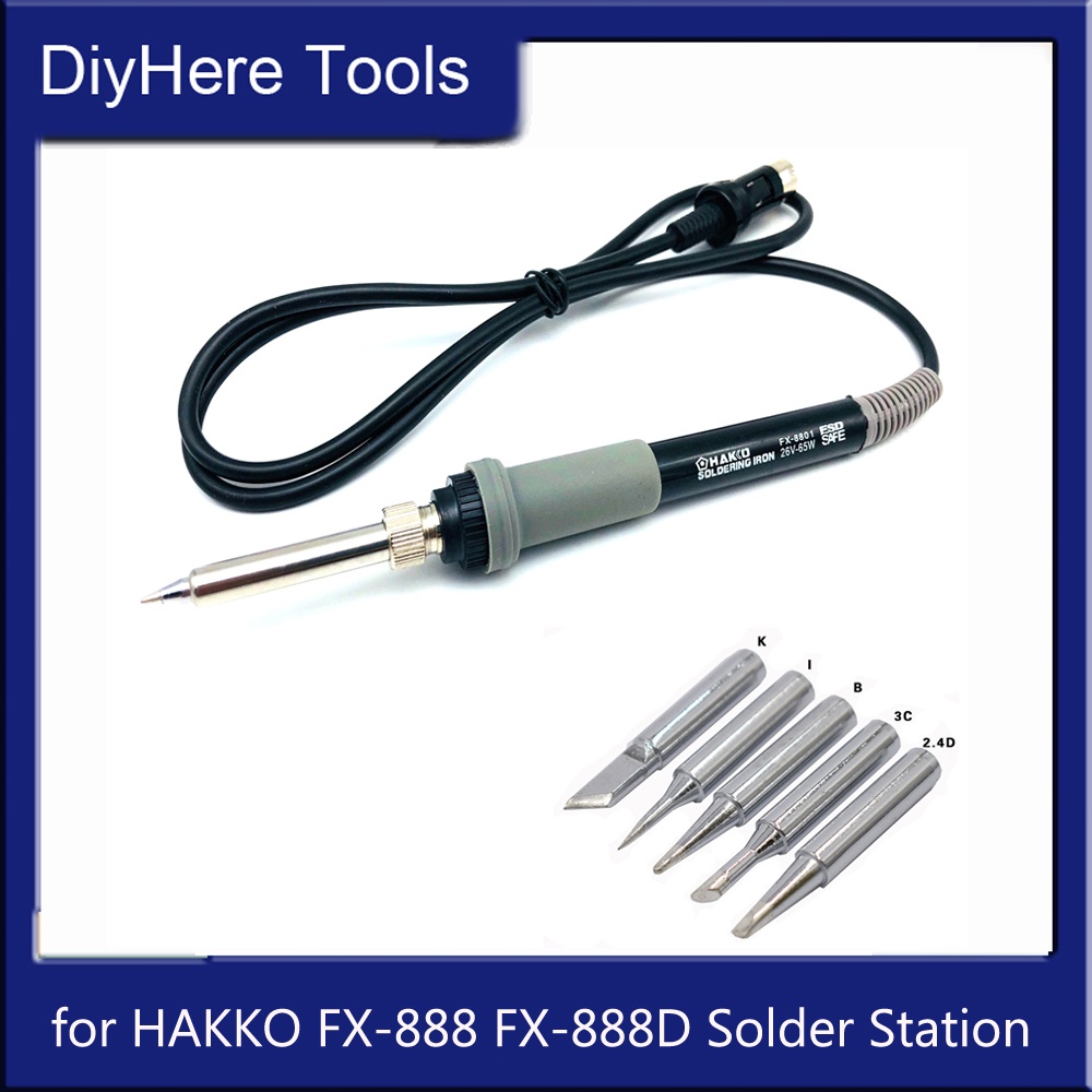 Jual Fx-8801 Soldering Iron Replacement Handle With 5Pcs Solder Tips ...